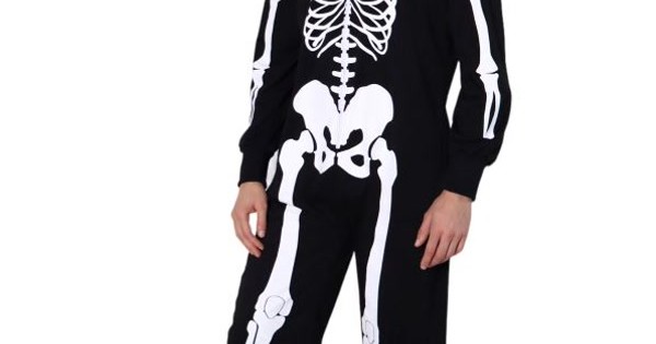 AD MD SKELETON BODYSUIT/HOOD
