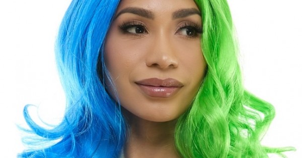 Blue and Green Wig | KBW GLOBAL CORP.