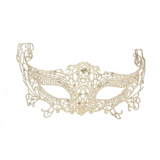 Brocade Lace Masks Ivory