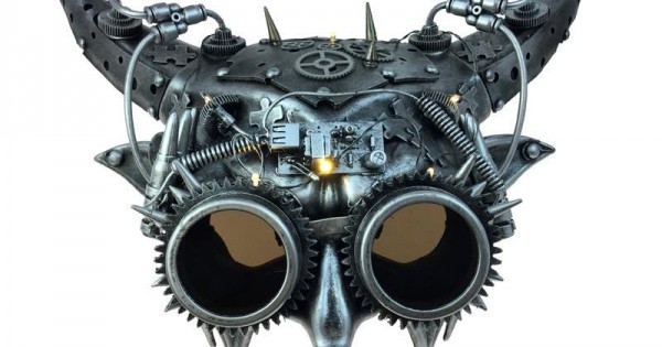 Steampunk devil mask