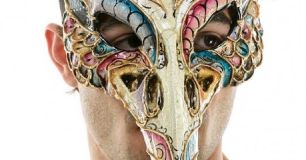 Venetian Raven Skull Mask