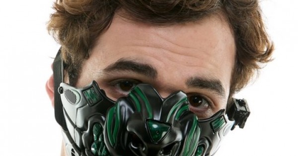 Light up Cyberpunk half mask