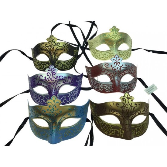 Metallic Scroll Eye Masks Assorted | KBW GLOBAL CORP.