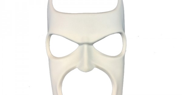 Plain White Batman Mask